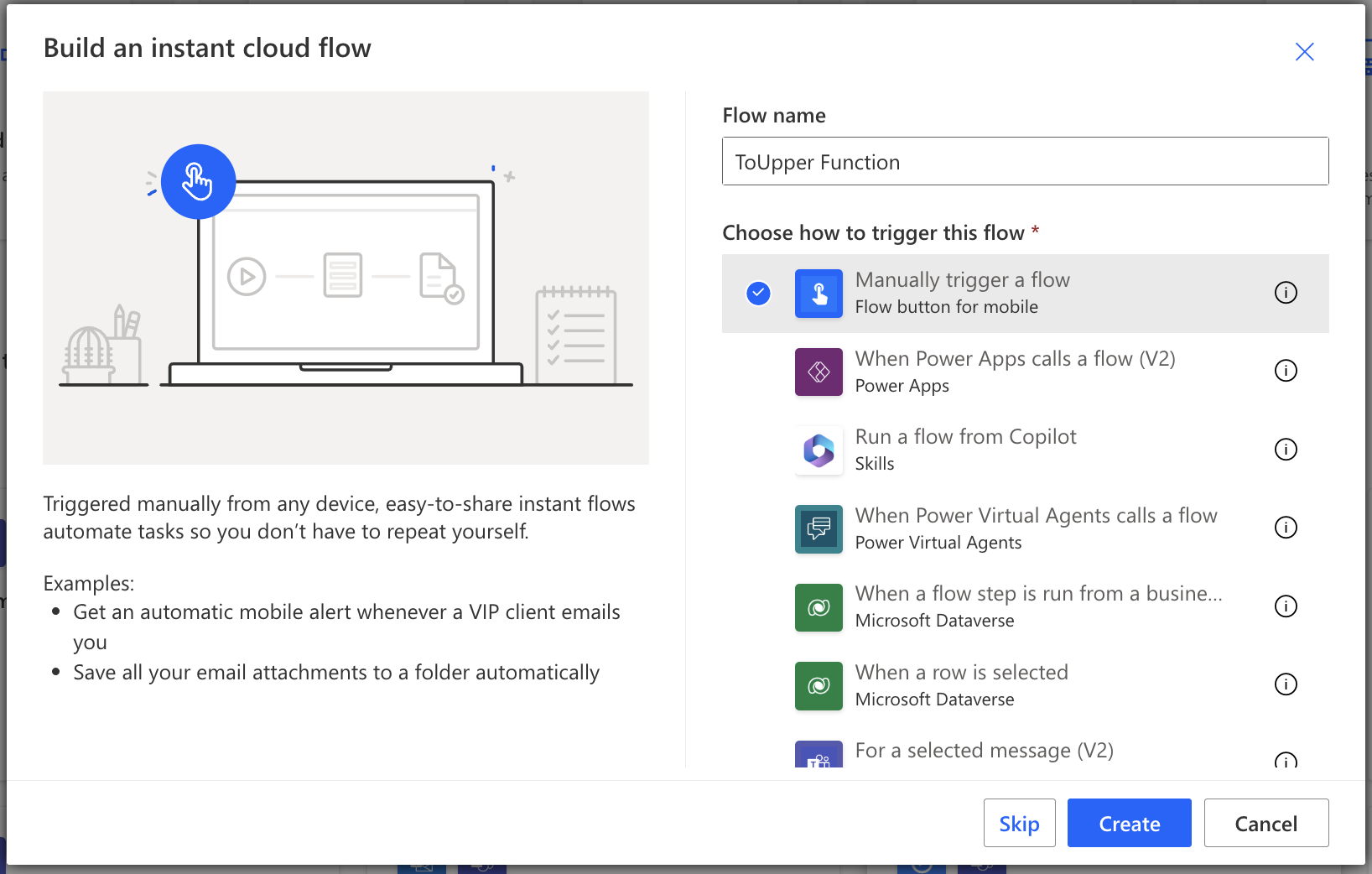Using ToUpper Function in Power Automate