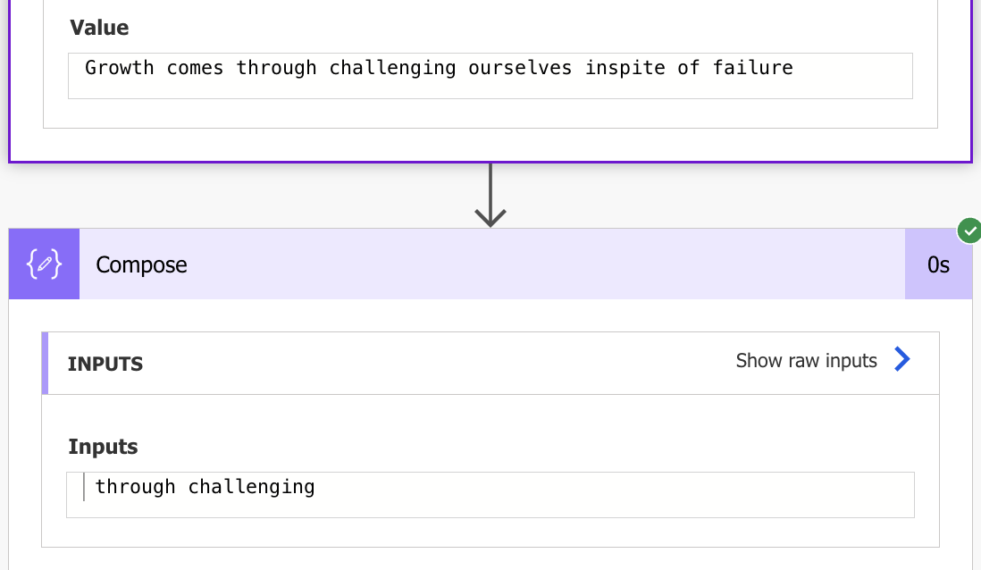 Using Slice function in Power Automate